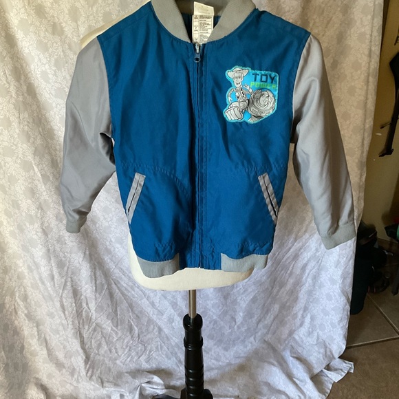 Disney | Jackets & Coats | Disney Kids Blue And Gray Toy Story Jacket ...